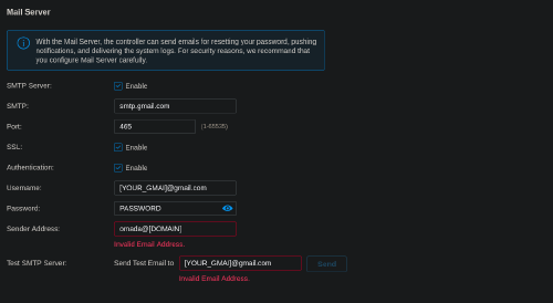 Setting Up Omada SMTP with Gmail
